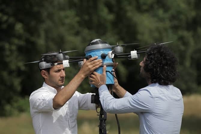 Getting rid of land mines with the Mine Kafon Drone - Silicon Canals